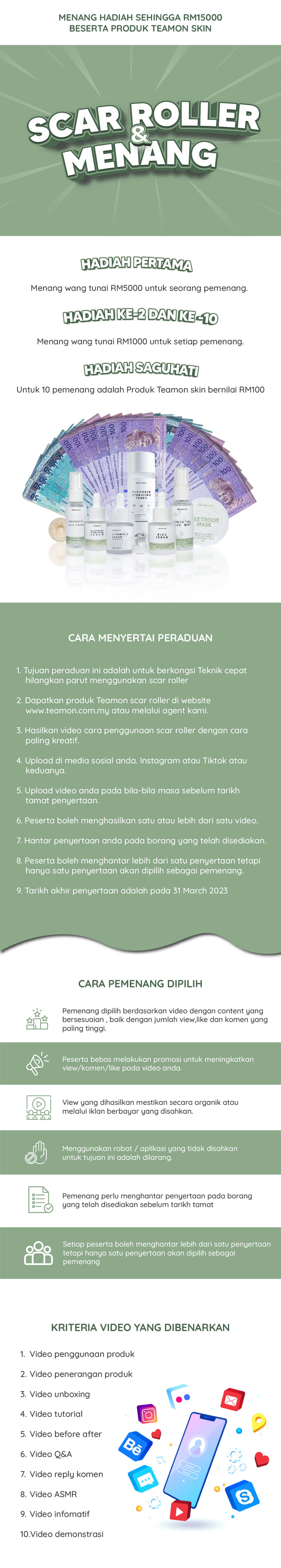 Scar Roller & Menang wang tunai!! – Teamon Malaysia